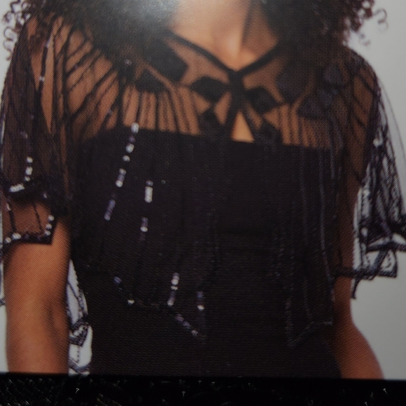 I am | Accessories | Women 92s Style Shawl Beaded Sequin Deco Evening ...